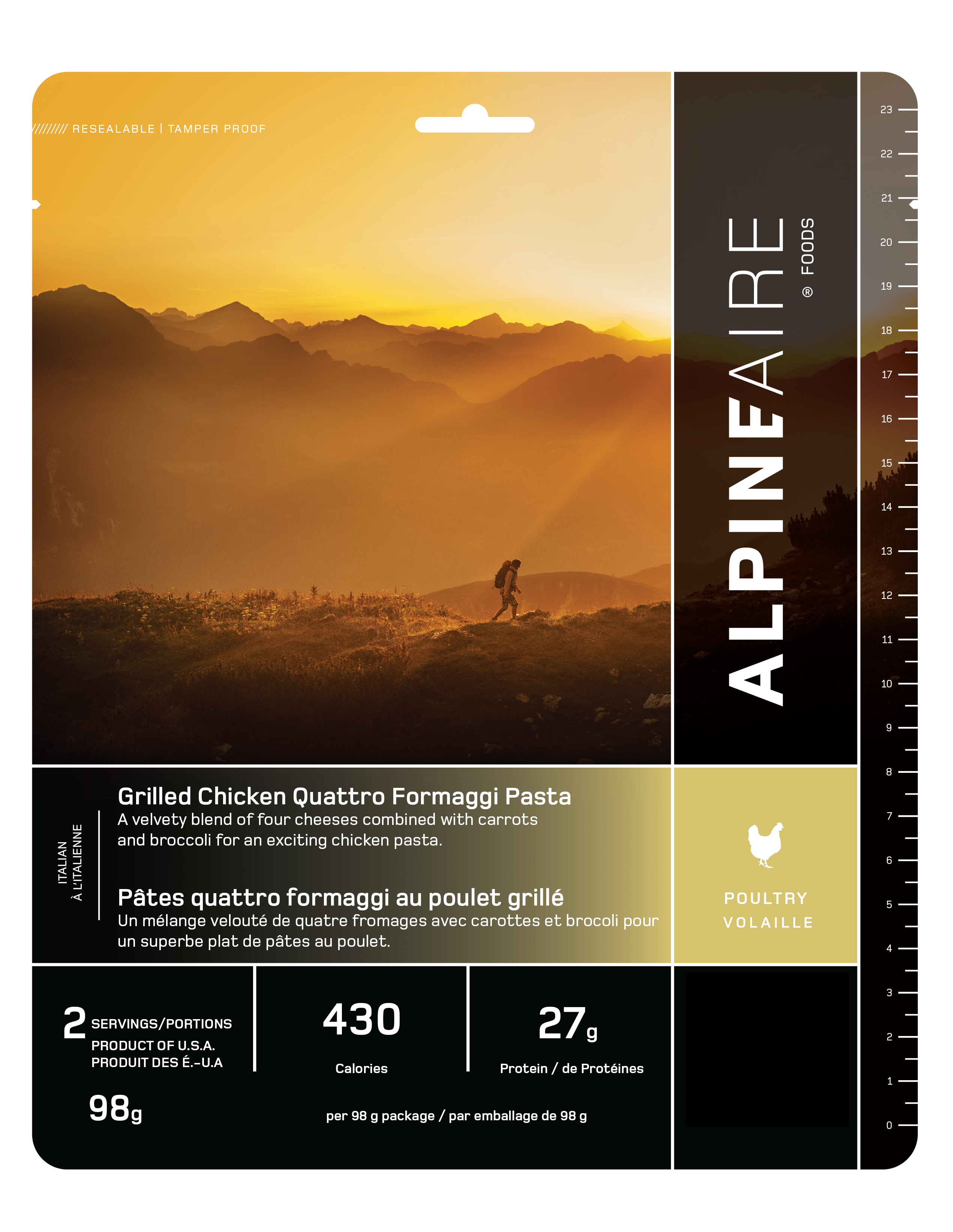 AlpineAire® Grilled Chicken Quattro Formaggi Pasta | Bass Pro Shops Canada